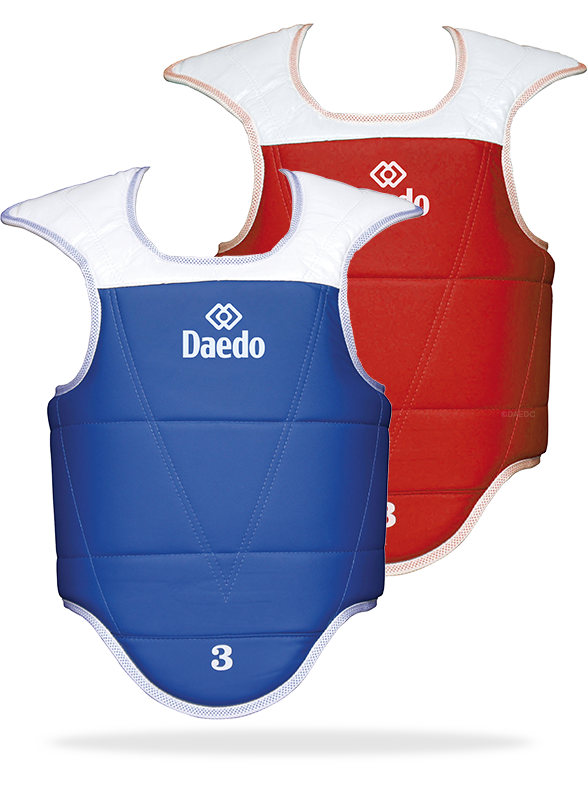 CHEST PROTECTOR TAEKWONDO BLUE/RED REVERSIBLE – Daedo